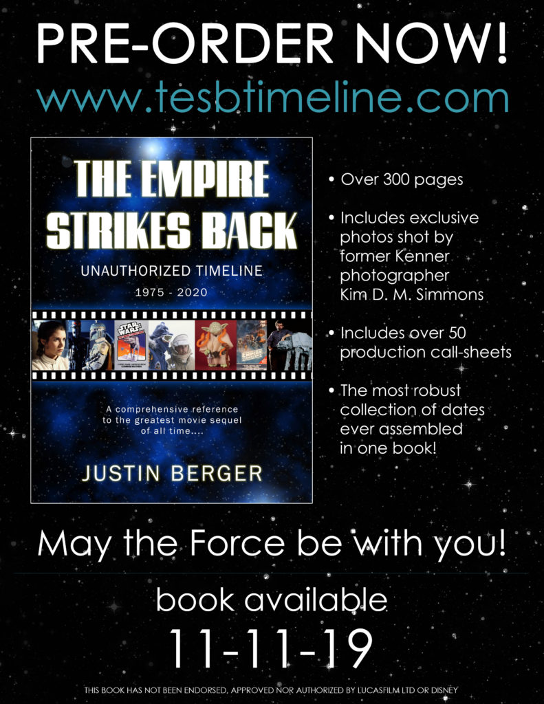 THE EMPIRE STRIKES BACK UNOFFICIAL TIMELINE Book is Available for Pre ...